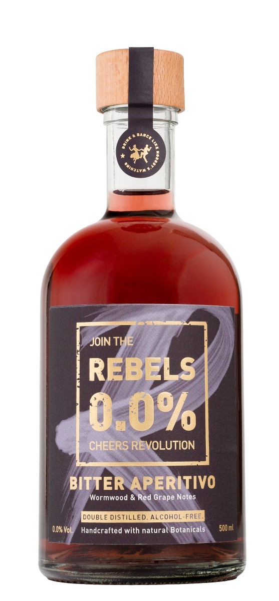 REBELS Bitter Aperitivo Alcoholvrij Klein Flesje | Bovino | Bovino